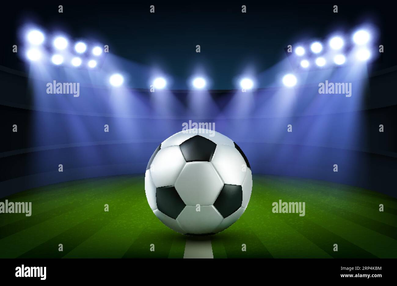 Soccer field floodlight Stock Vector Images - Alamy
