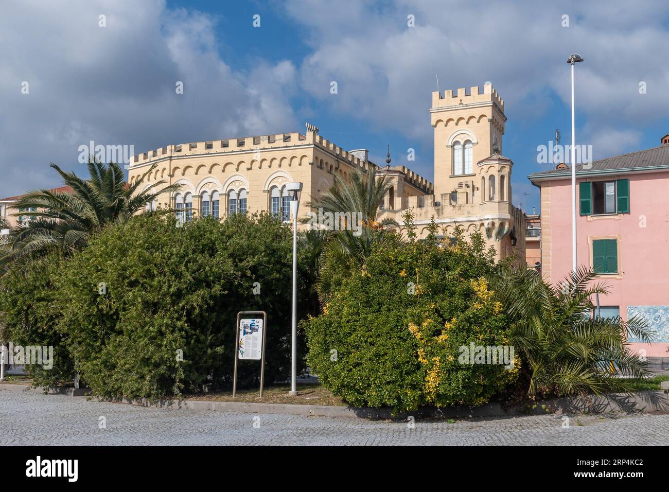 Neo-Gothic villa known as "The Castle", built in 1885 on the seafront ...