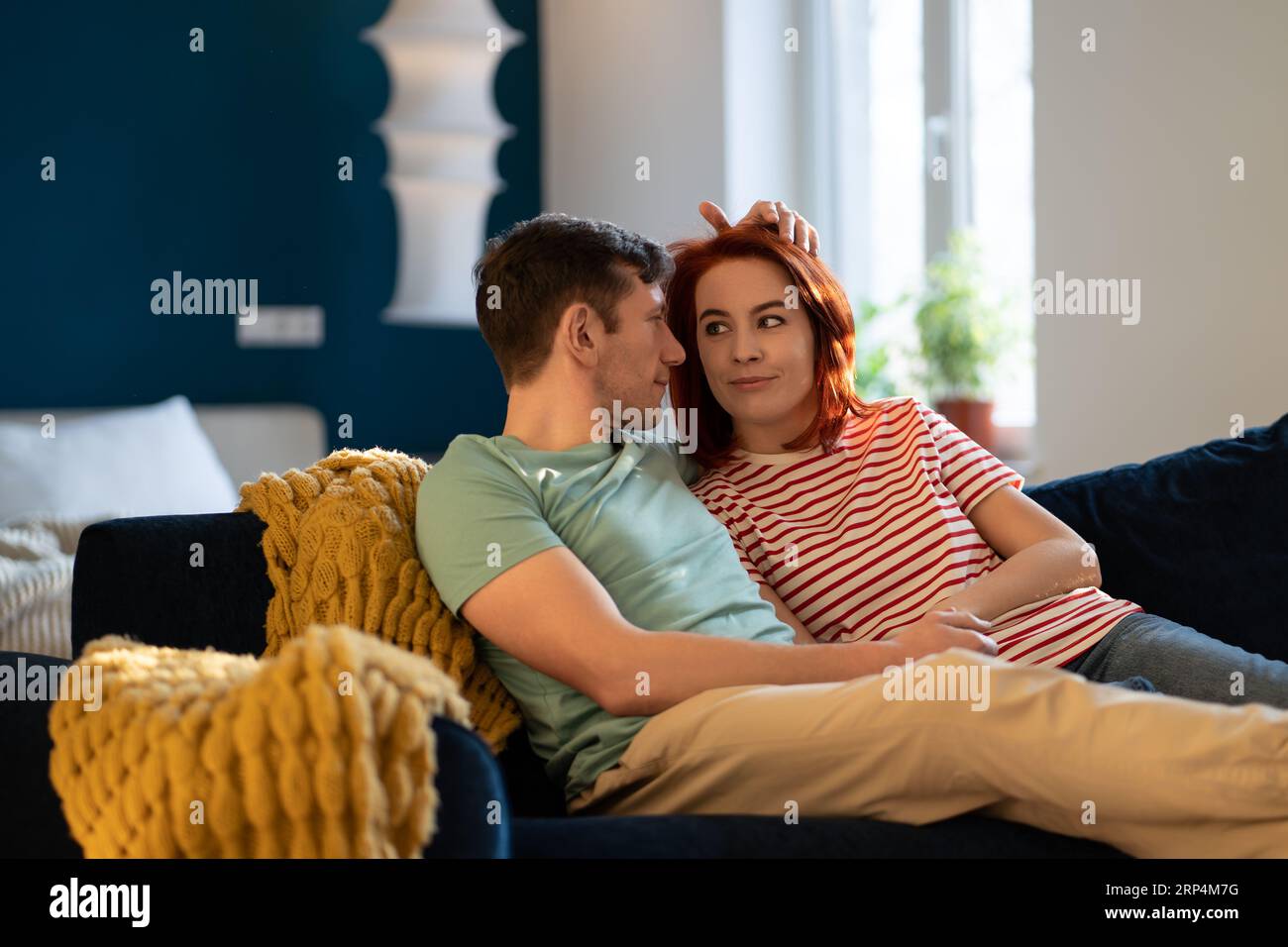 Tenderness moment loving couple hands hi-res stock photography and ...