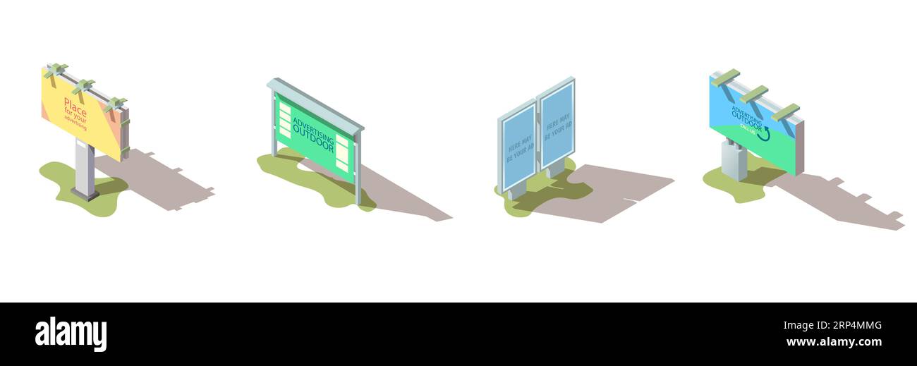 Advertising campaign posters street Stock Vector Images - Alamy