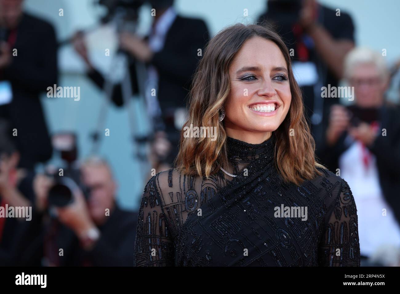 Matilde Gioli attends a red carpet for the movie "Poor Things" at the ...