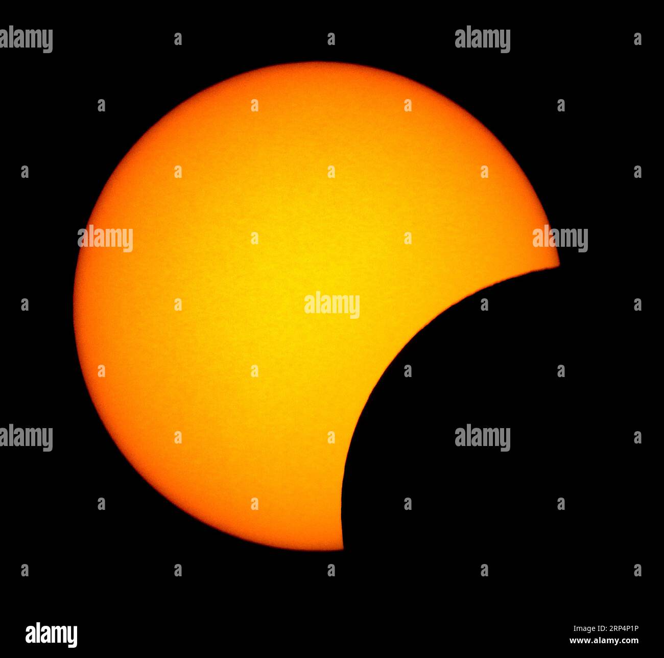 Partial solar eclipse taken in 2020 Stock Photo - Alamy