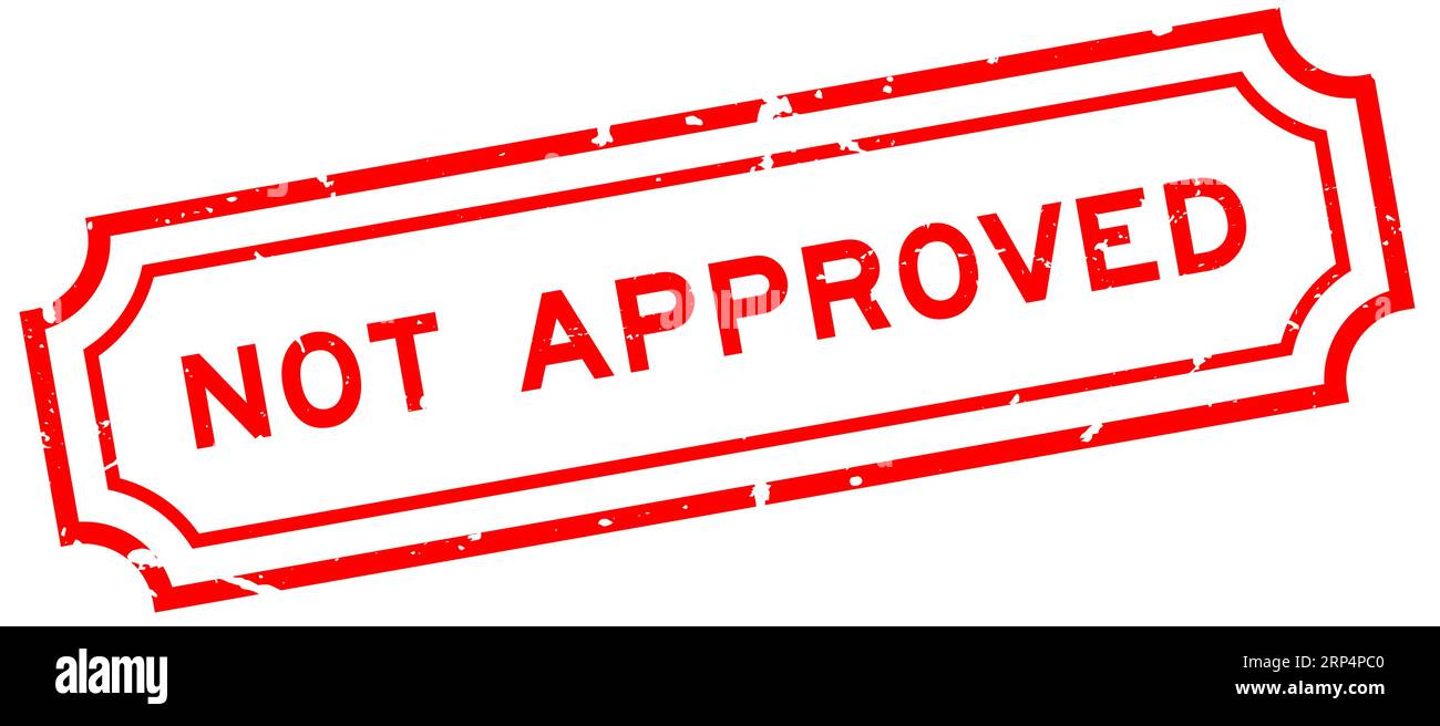 Not approved stamp Stock Vector Images - Alamy