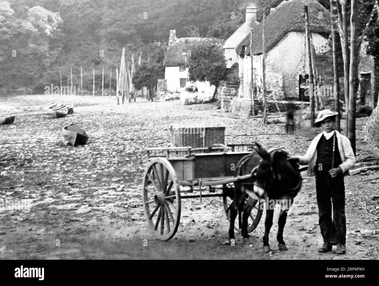 Dittisham, Devon, Victorian period Stock Photo - Alamy