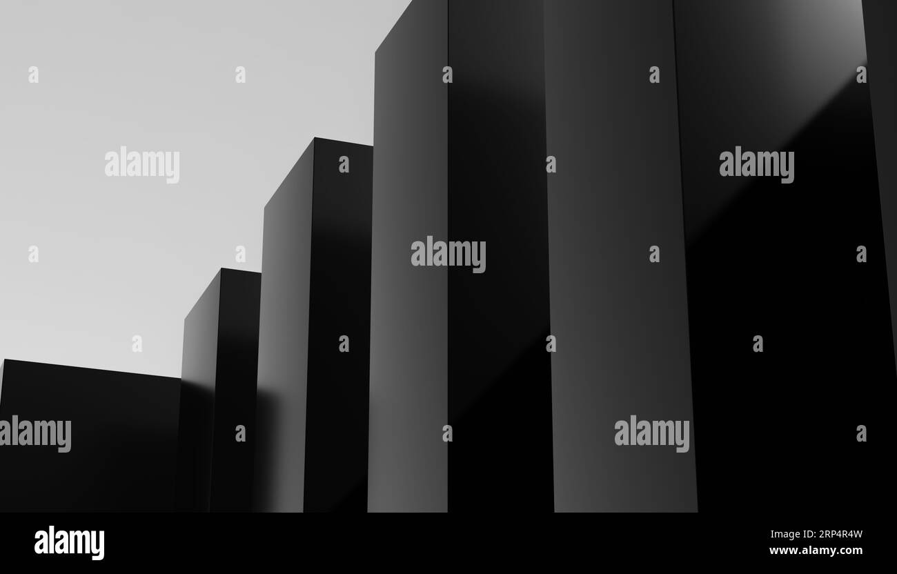 Black and white abstract architecture business background Stock Photo ...