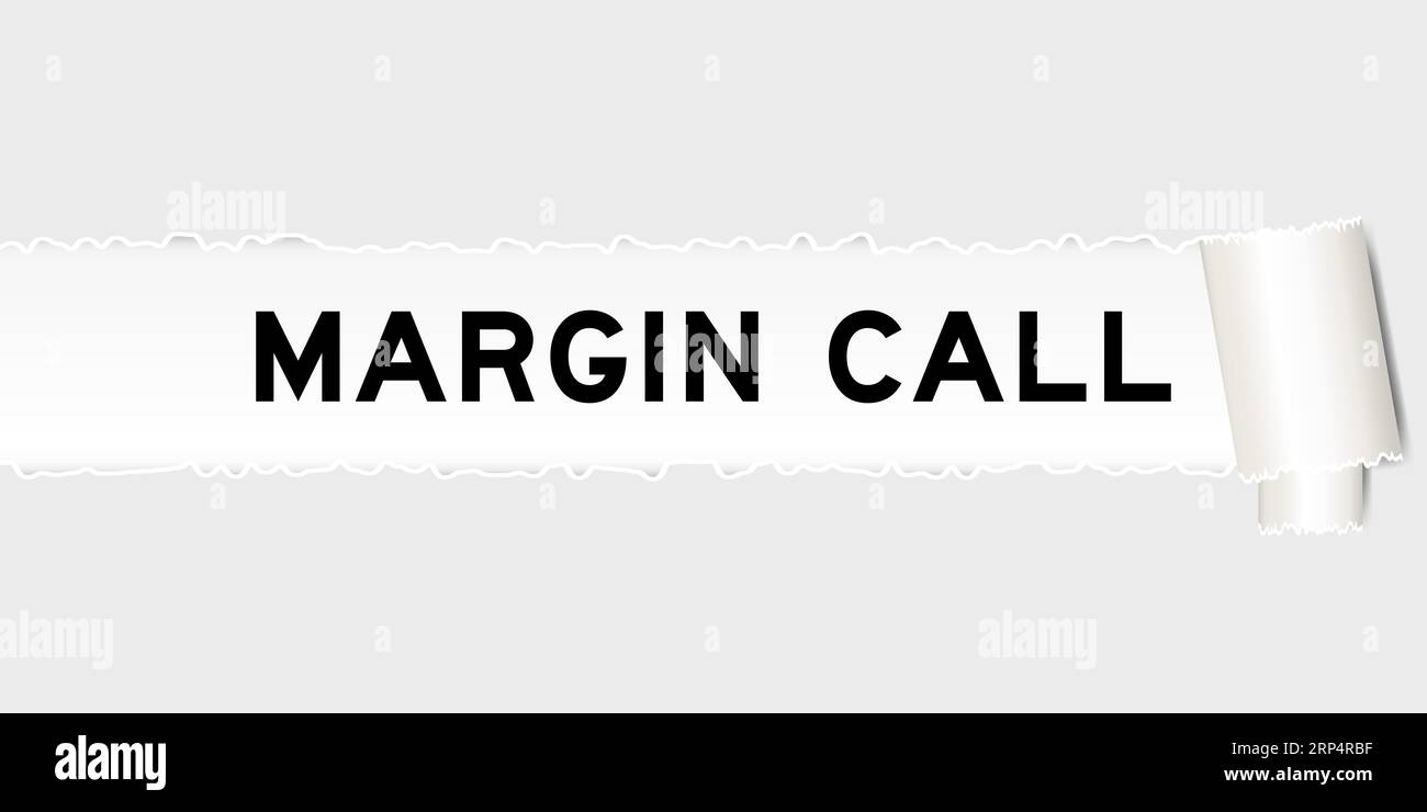 Ripped gray paper background that have word margin call under torn part Stock Vector Image & Art ...