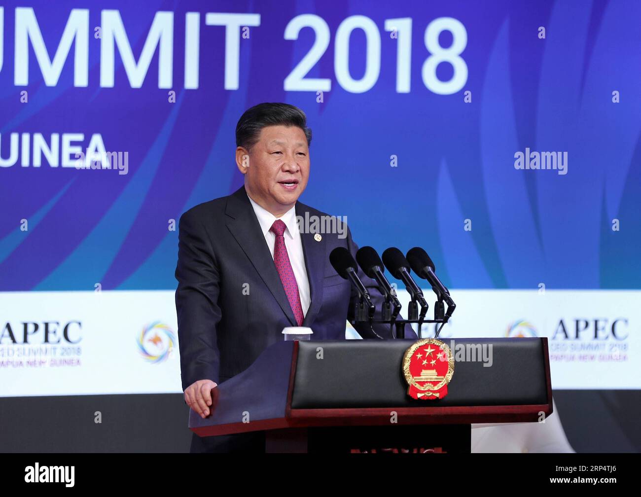 (181117) -- PORT MORESBY, Nov. 17, 2018 -- Chinese President Xi Jinping ...