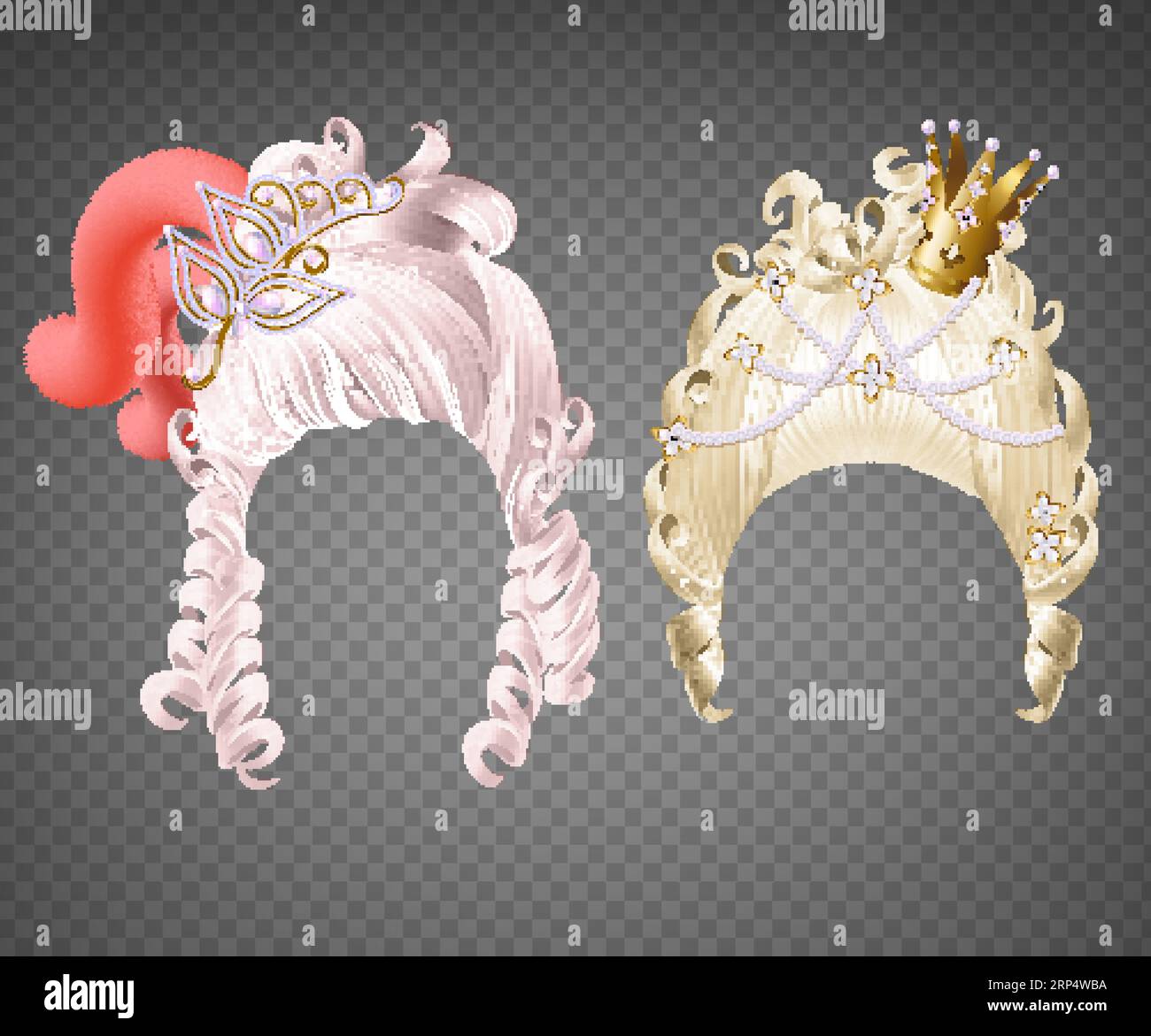 Rococo hair hi-res stock photography and images - Alamy