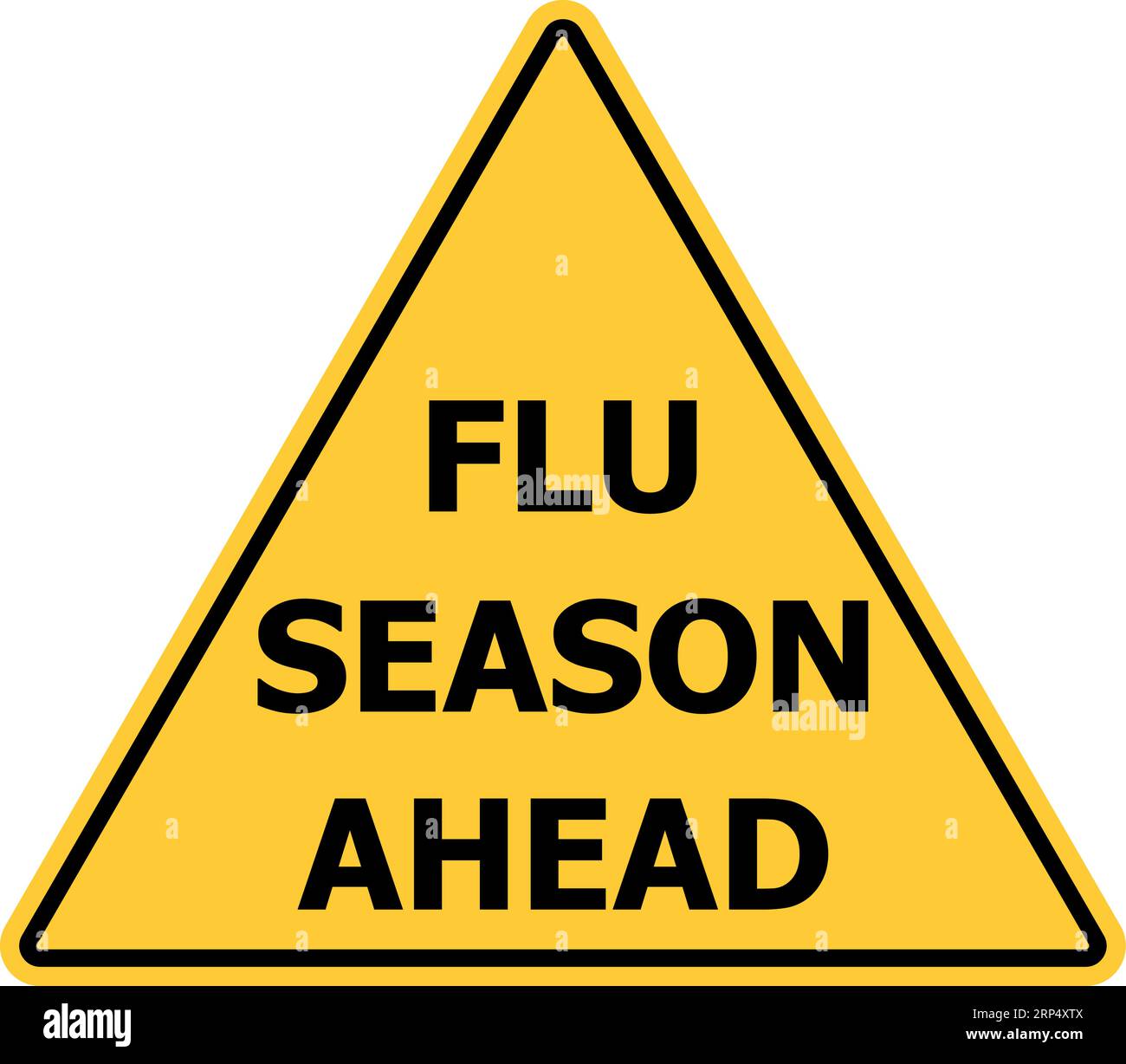 Yellow triangle warning sign, Caution Flu Shots Ahead Flu Season Stock ... Yellow triangle warning sign, Caution Flu Shots Ahead Flu Season Stock ...