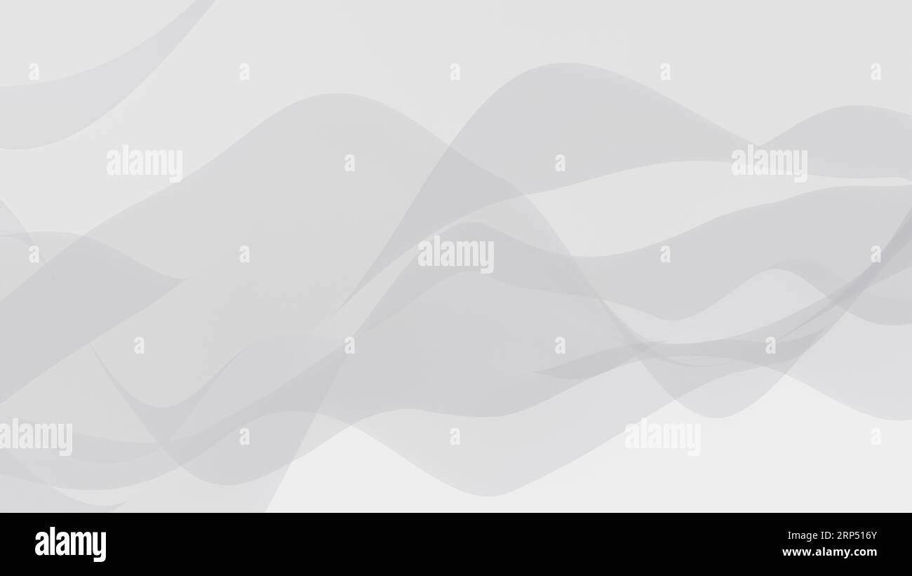 abstract white background with wavy flow lines Stock Photo - Alamy