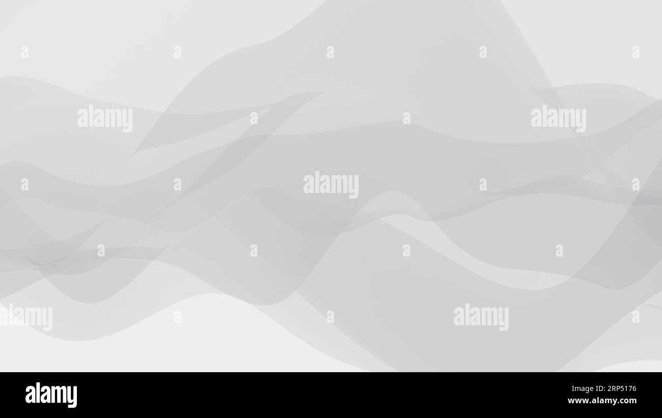 abstract white background with wavy flow lines Stock Photo - Alamy