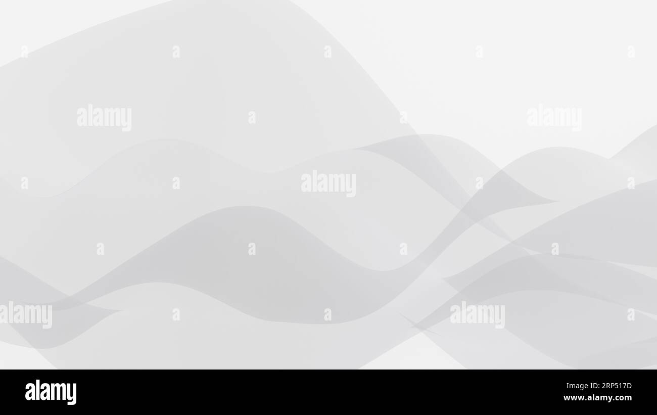 abstract white background with wavy flow lines Stock Photo - Alamy