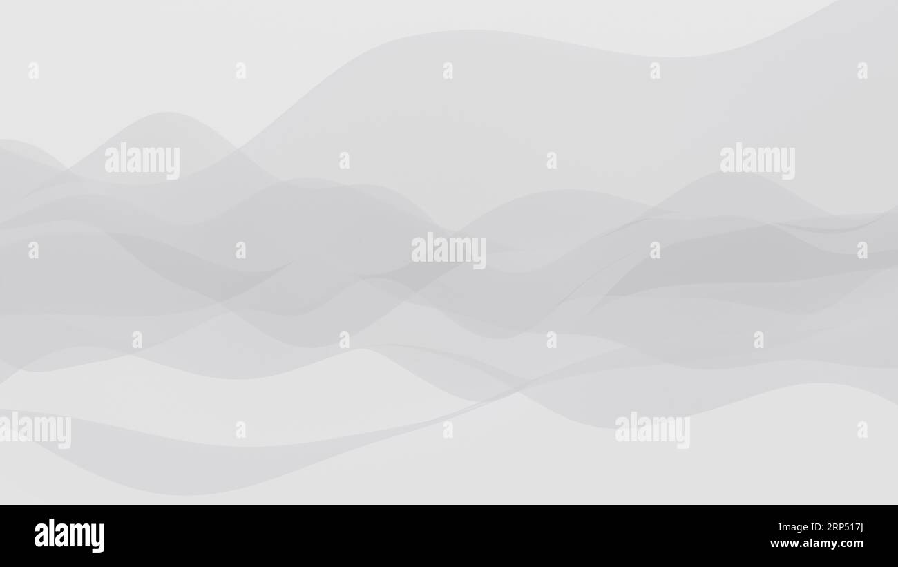 abstract white background with wavy flow lines Stock Photo - Alamy