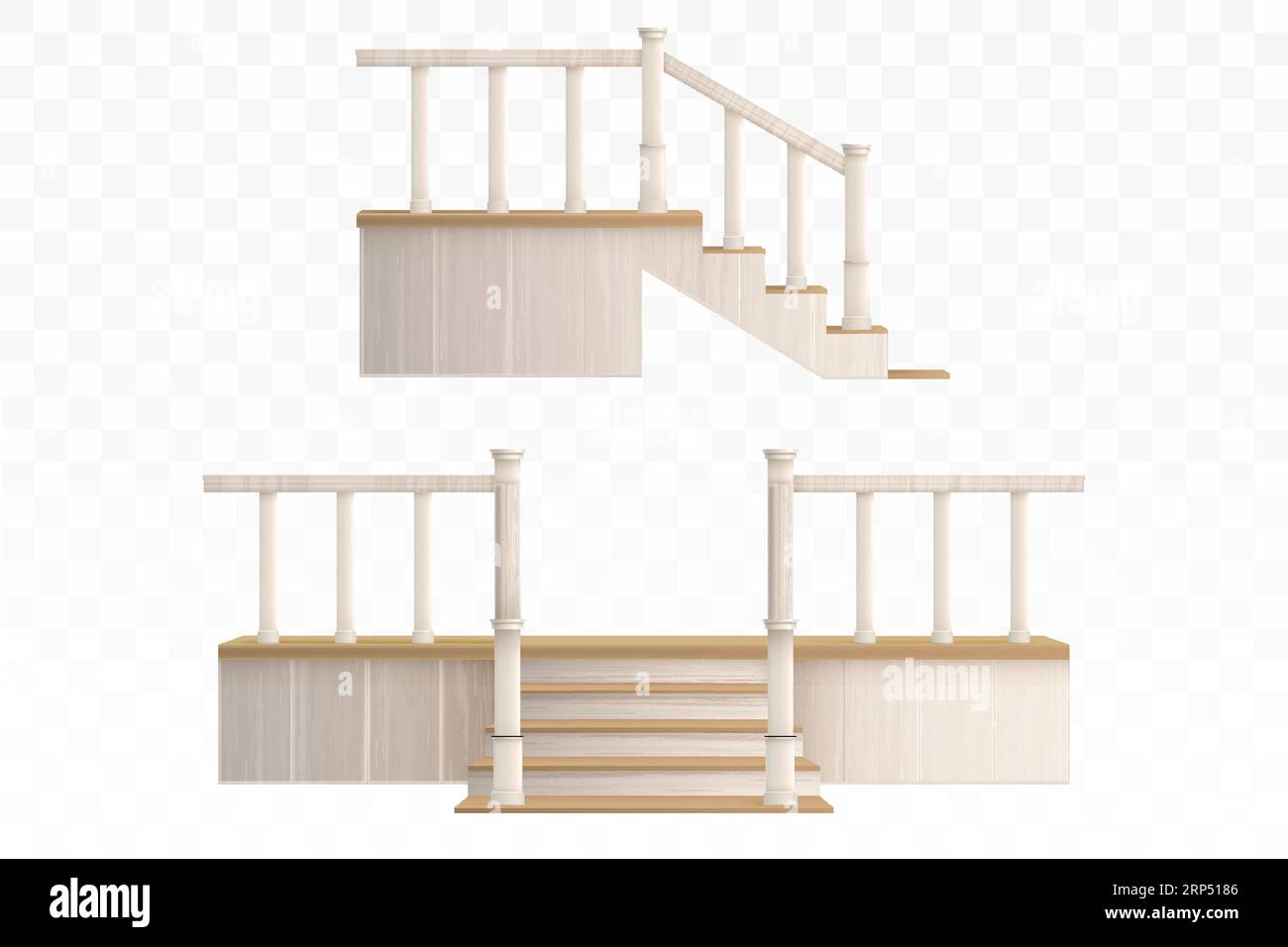 Building steps side view Cut Out Stock Images & Pictures - Alamy