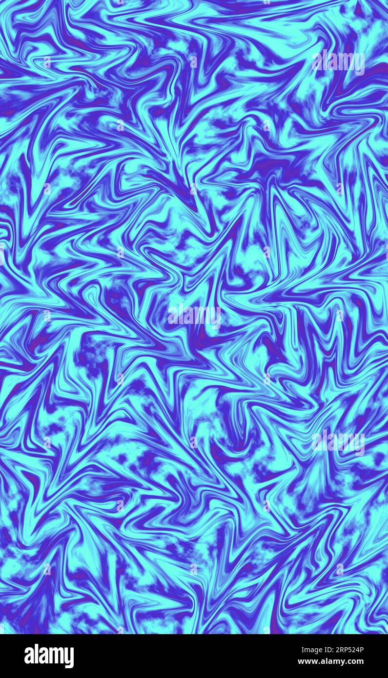 Illustration of vibrant cobalt blue and bright arctic blue abstract ...