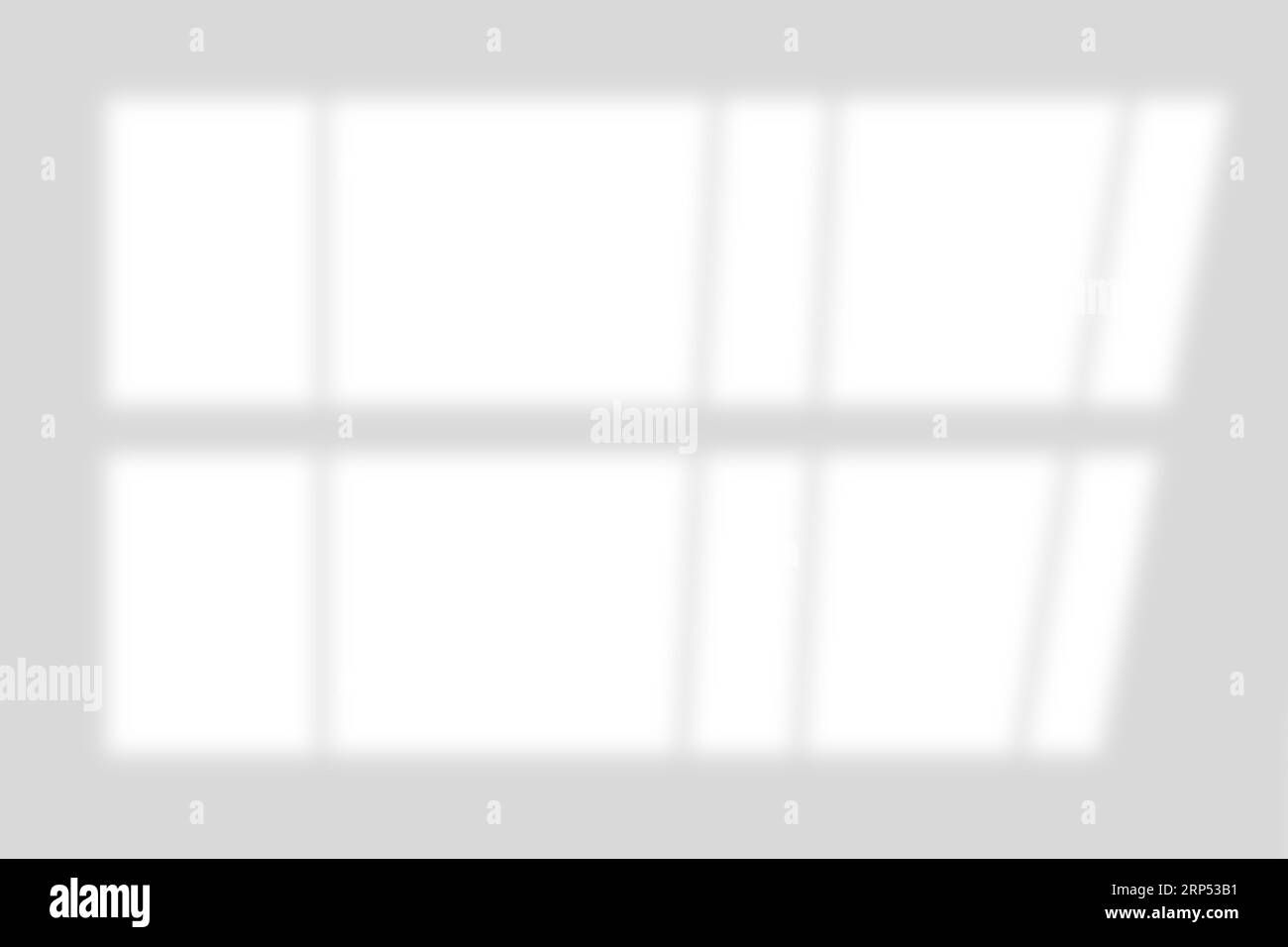 Realistic shadow overlay effect of room window pane Stock Photo - Alamy