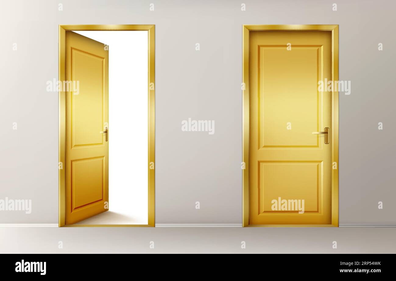 Front door house interior ajar hi-res stock photography and images - Alamy