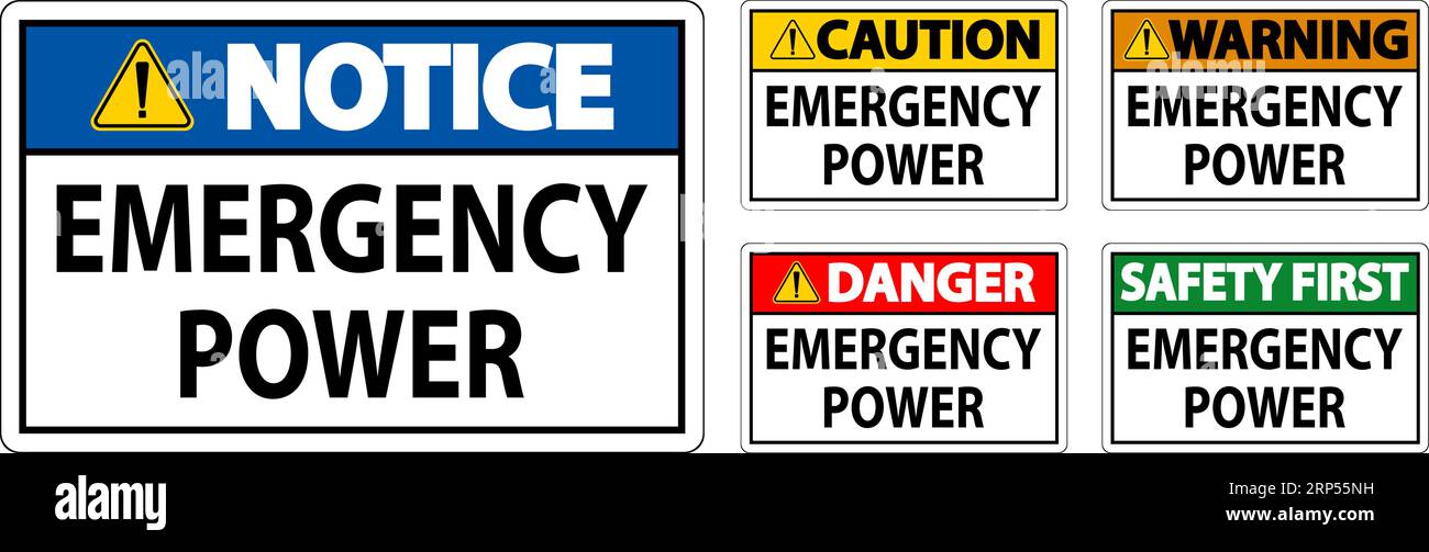 Emergency shutdown Stock Vector Images - Alamy