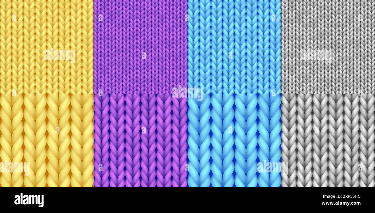 Purple knitting background Stock Vector Images - Alamy