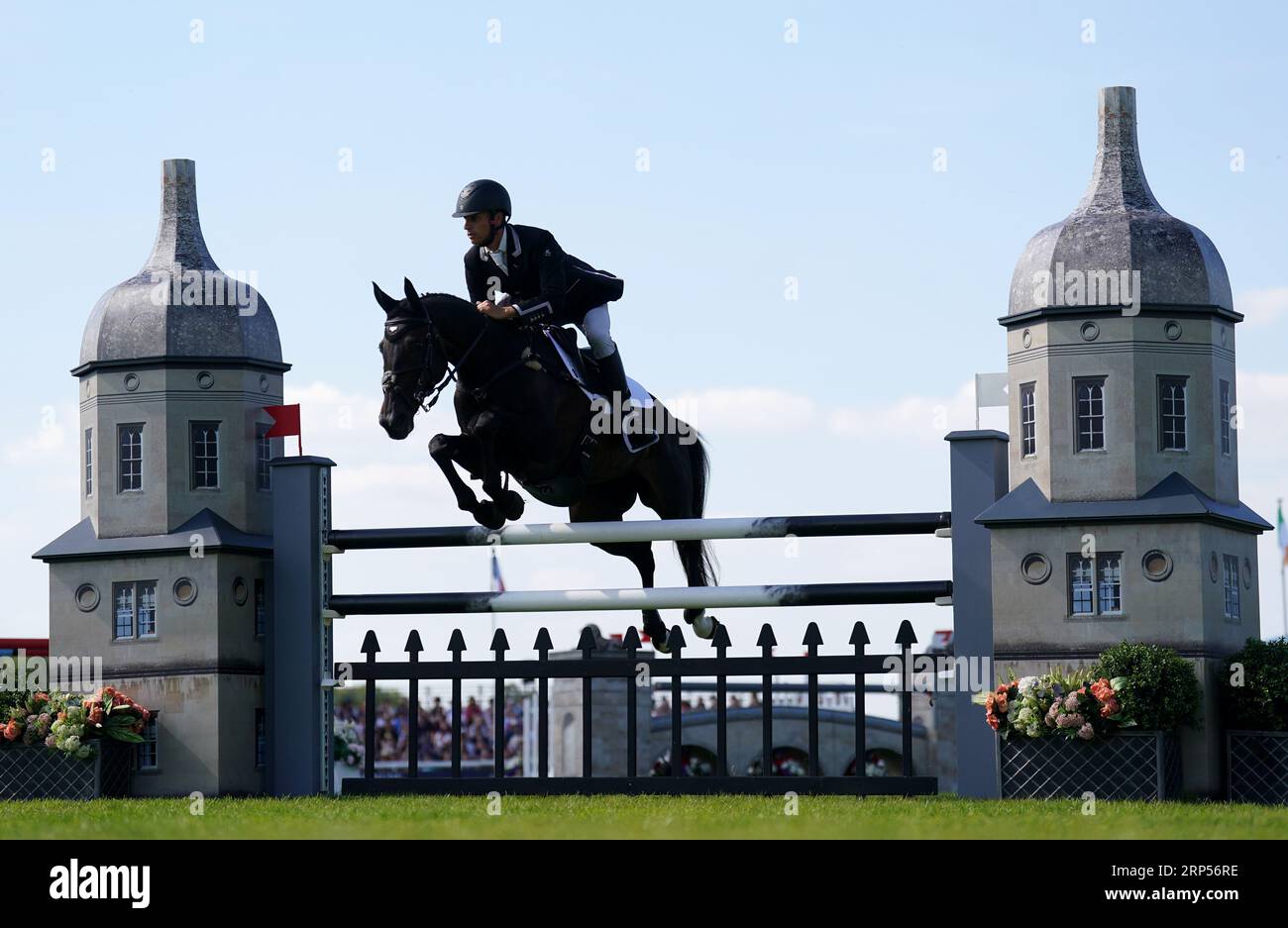 Tom Crisp rides Liberty And Glory during day four of the 2023 Defender ...