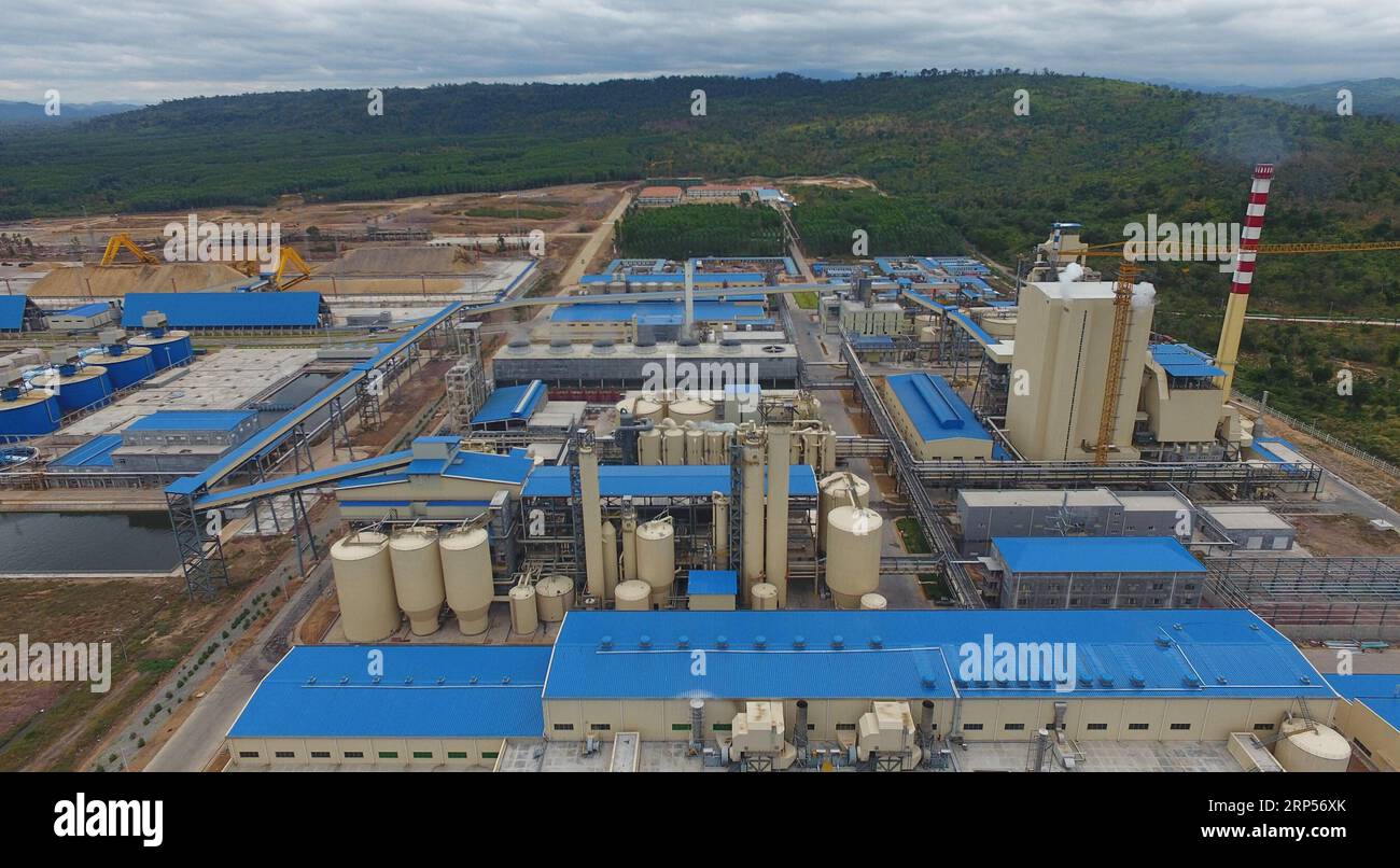 Aerial of pulp and paper mill hi-res stock photography and images - Alamy