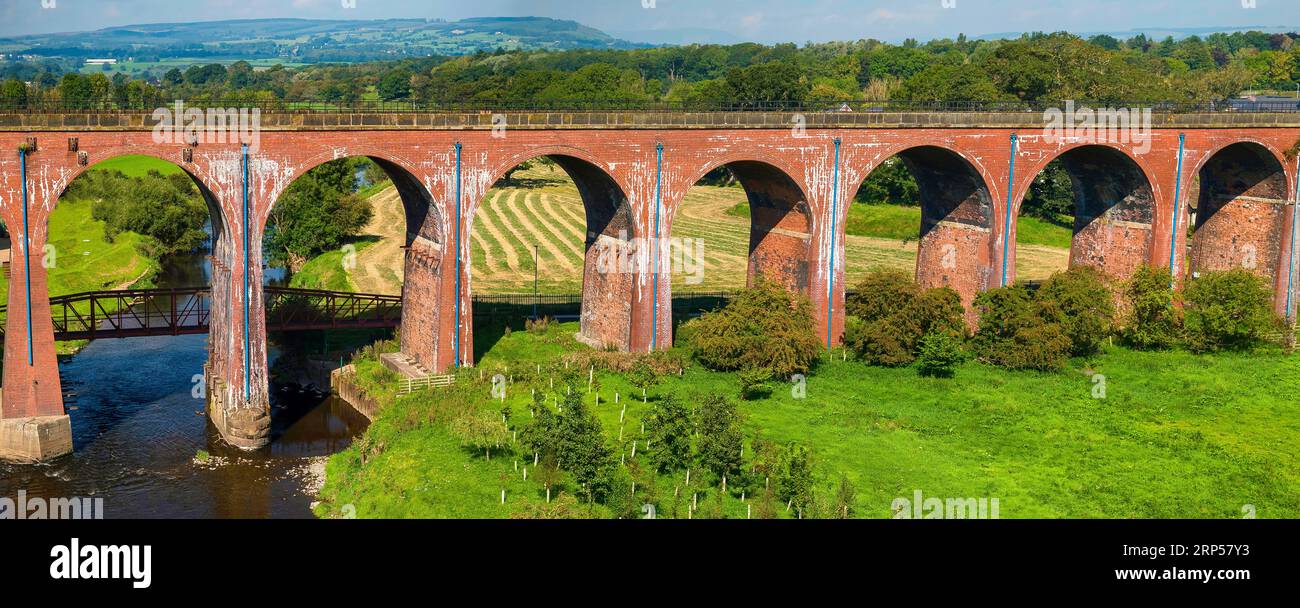 Photo of Whalley Viaduct, also known as Whalley Arches Stock Photo - Alamy