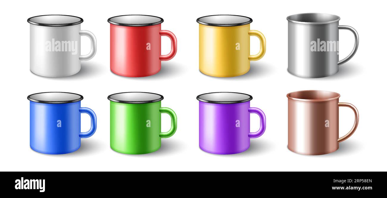 Enamel metal Stock Vector Images - Alamy