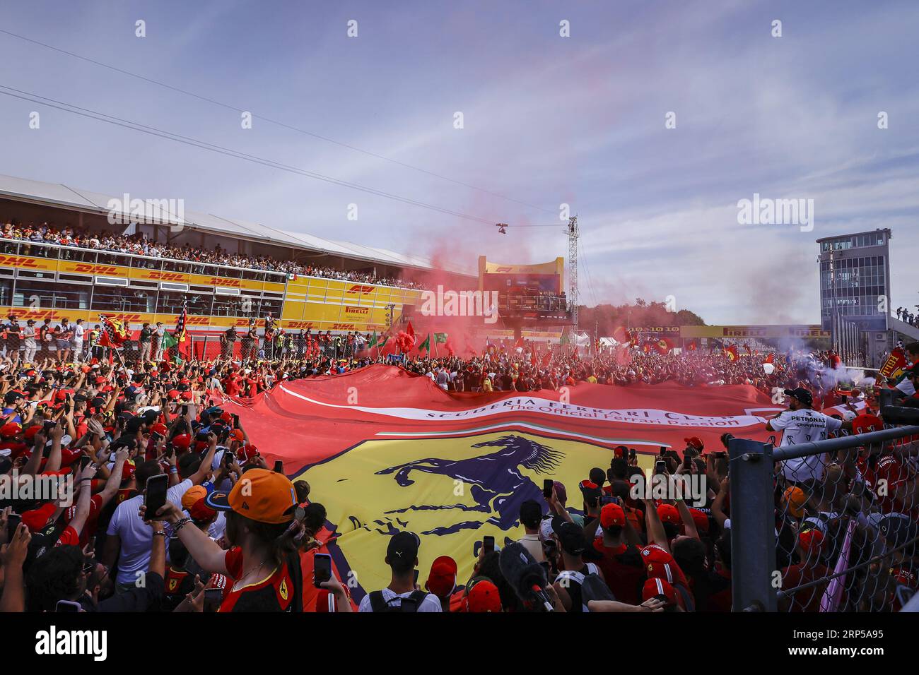 spectators, fans podium during the 2023 Formula 1 Pirelli Grand Premio ...