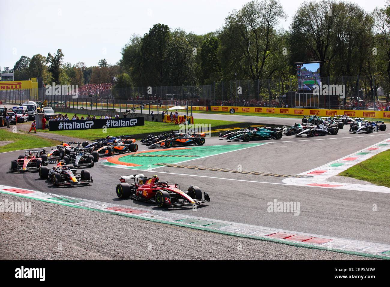 Start of the 2023 Formula 1 Pirelli Grand Premio dâ€™Italia Grand Prix ...