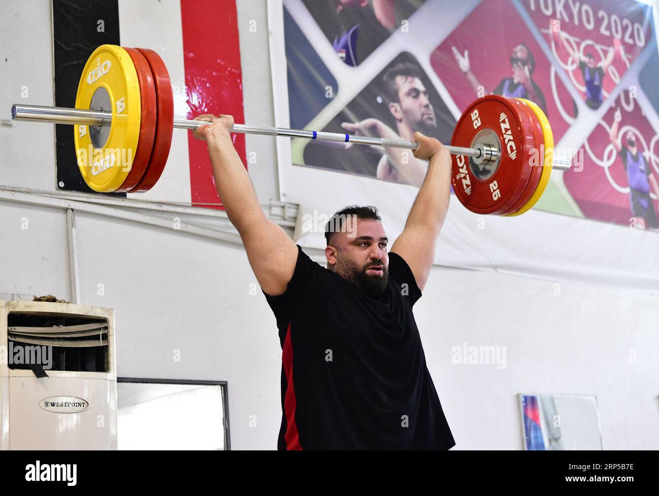 Damascus, Syria. 7th Aug, 2023. Man Asaad, a 29-year-old heavyweight ...