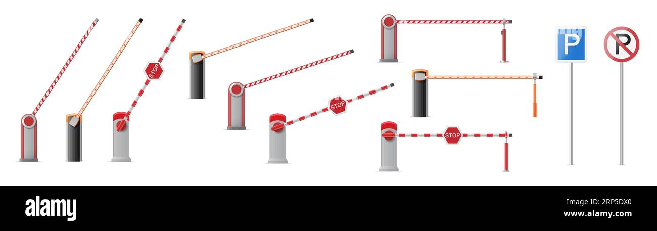 Stop gate Stock Vector Images - Alamy