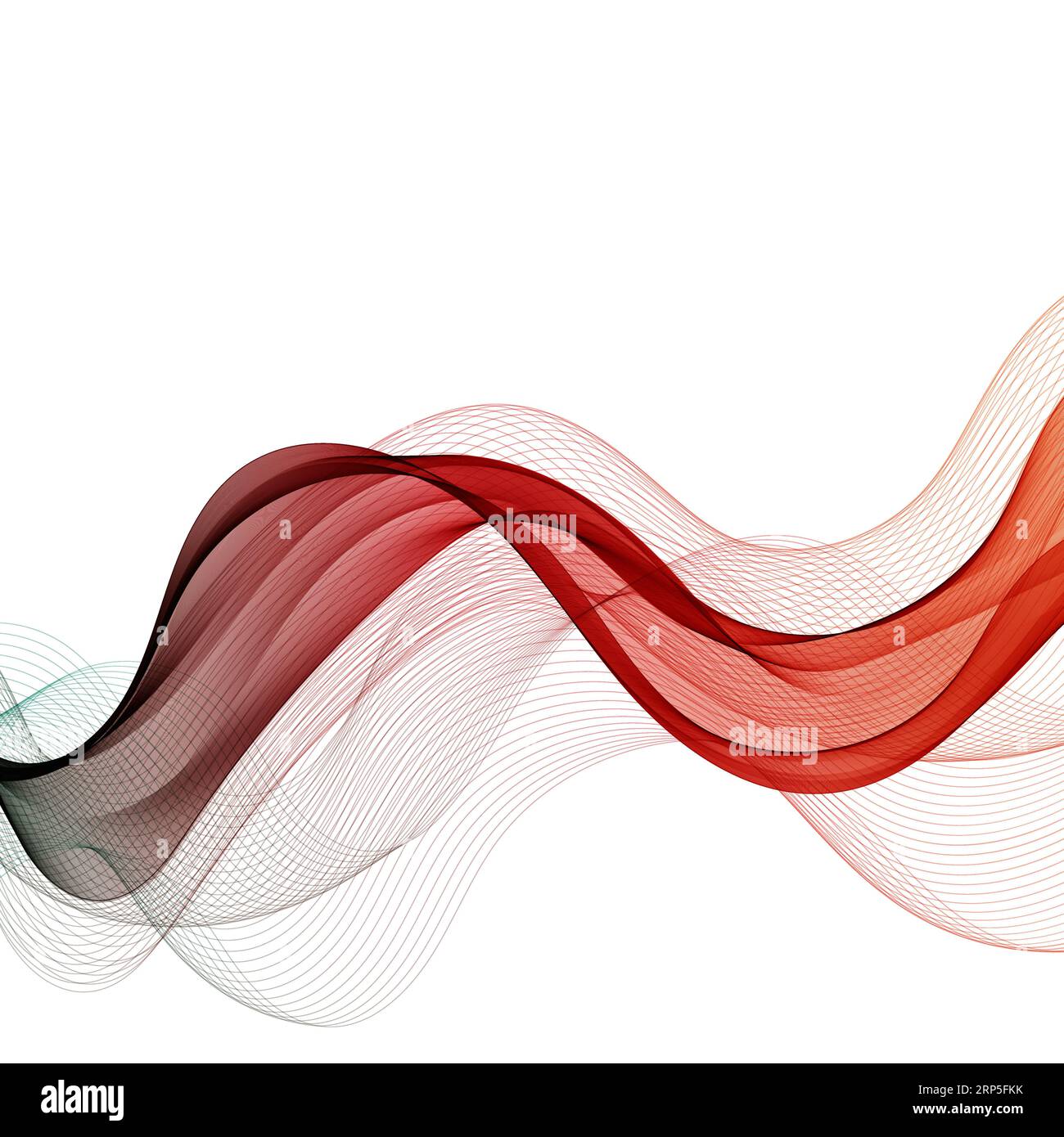 abstract red wave. vector curves Stock Photo - Alamy