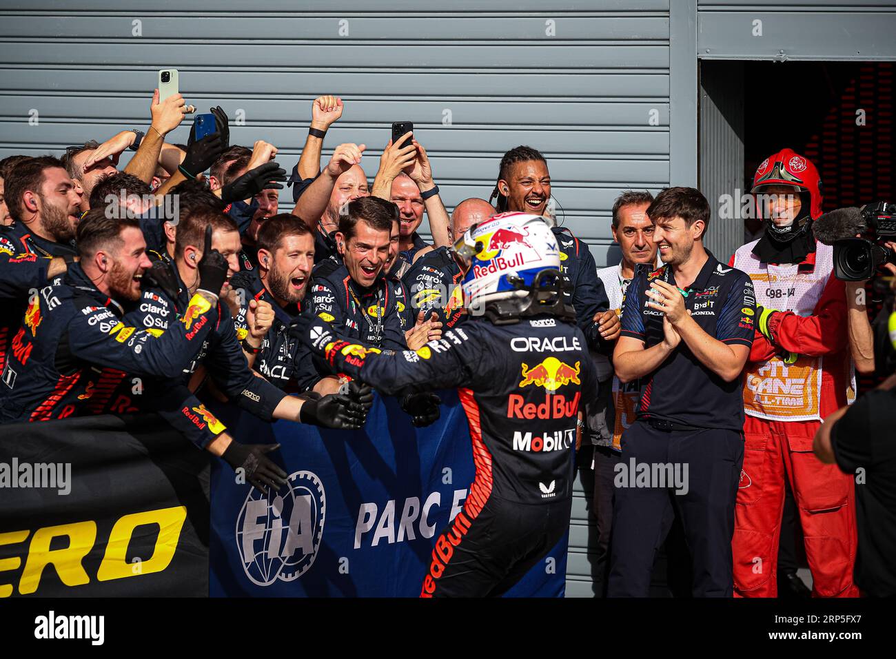 Red Bull enjoy the 1-2 finish at the Italian F1 GP 2023 during the ...