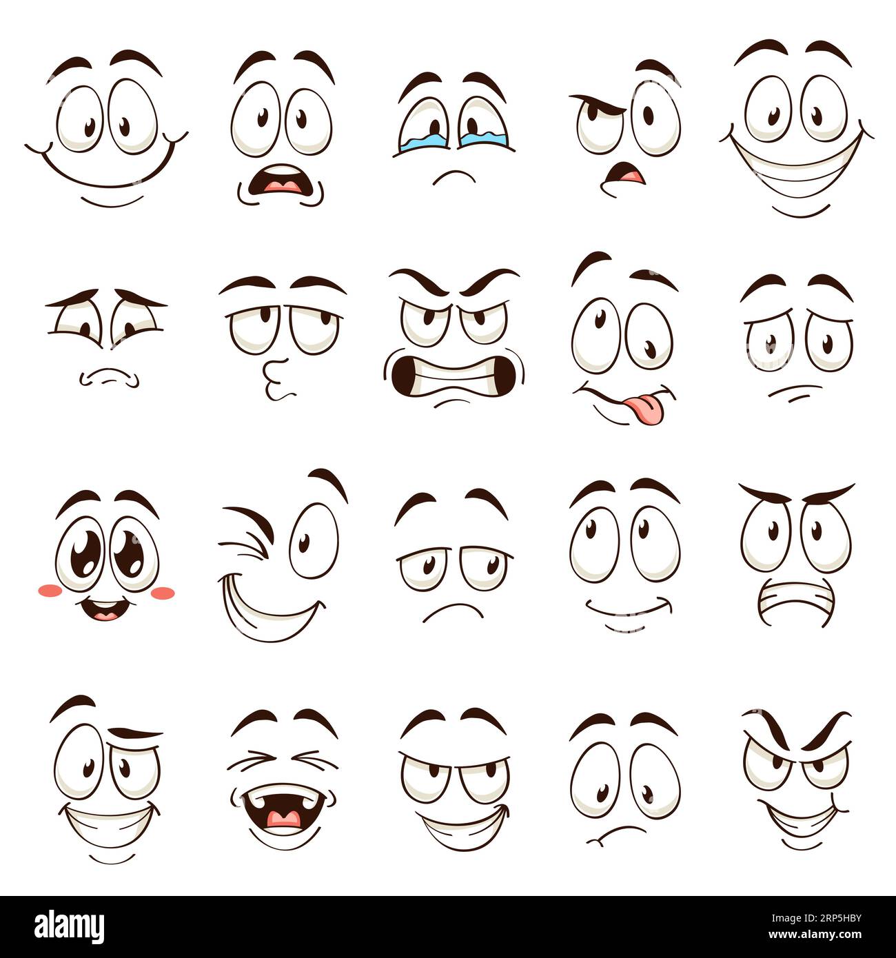 Crazy emotions Stock Vector Images - Alamy