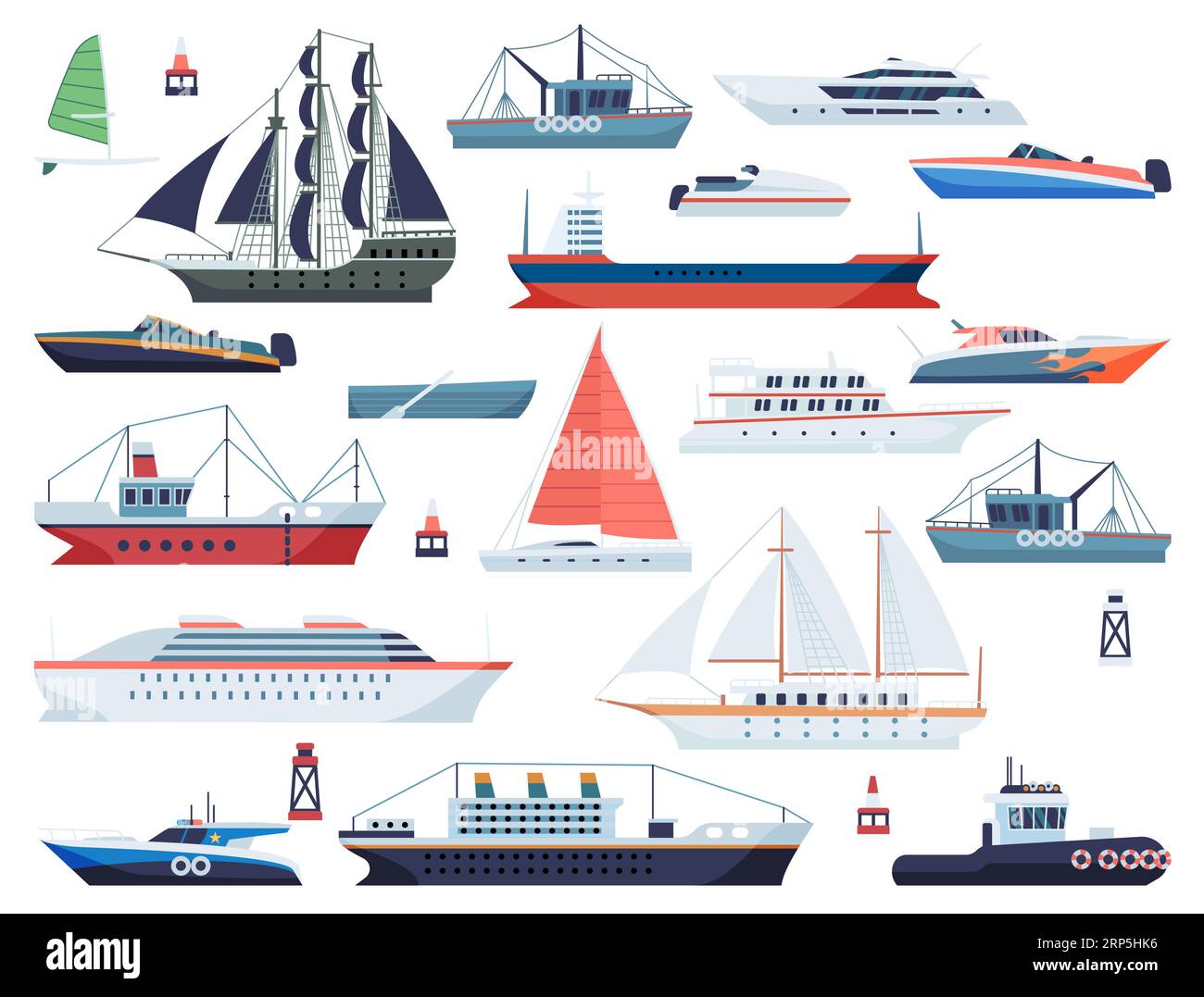 Big cruiser ships Stock Vector Images - Alamy