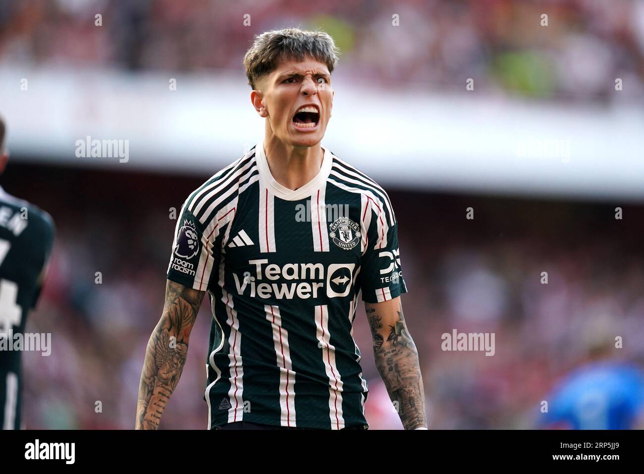 Manchester United's Alejandro Garnacho celebrates scoring their side's ...
