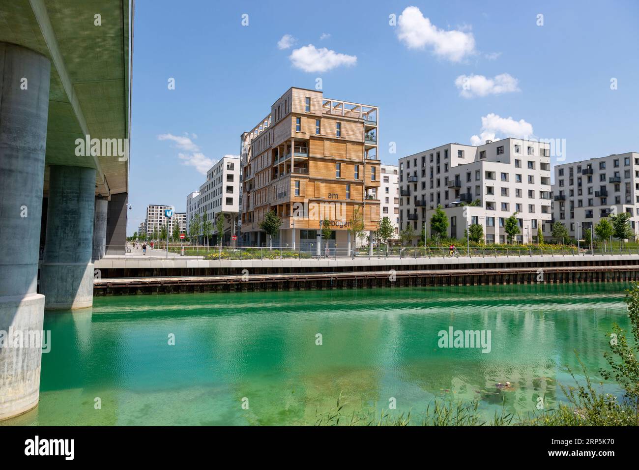Vienna, Austria - June 14, 2023: Seestadt residential complex near Lake ...