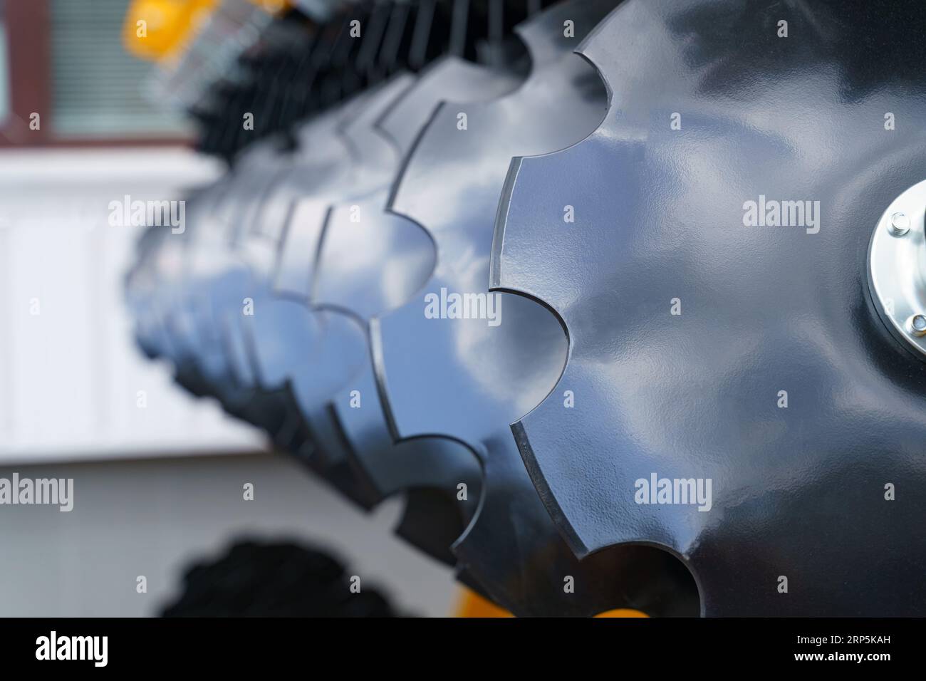 Seeding disc unit. Cutting discs for grain planting and sowing ...