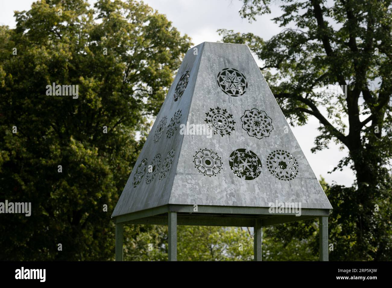 Pyramid Tower sculpture, Handsworth Park, Birmingham, West Midlands ...