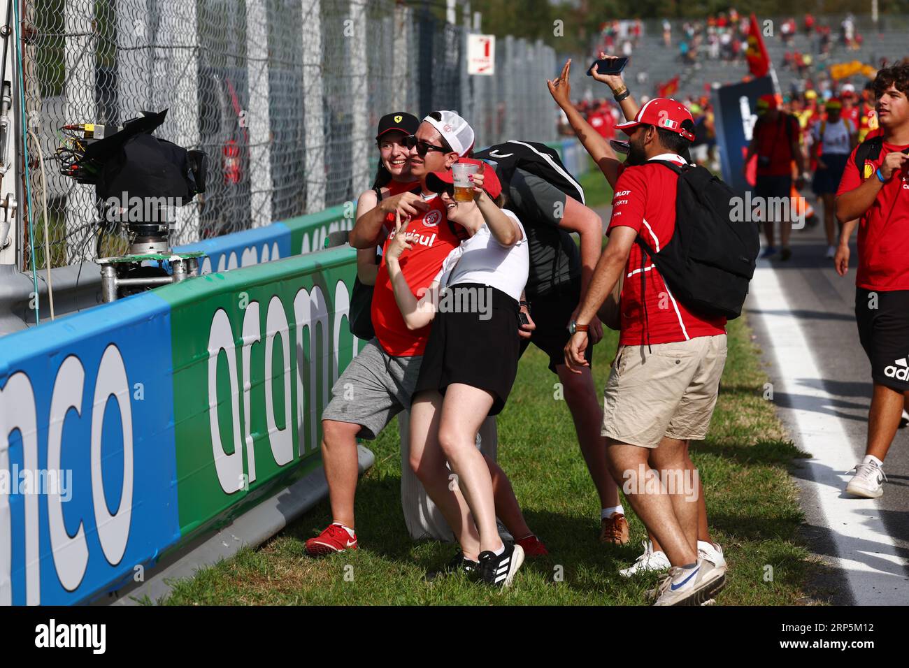 Monza, Italy. 03rd Sep, 2023. Circuit atmosphere - fans on the circuit ...