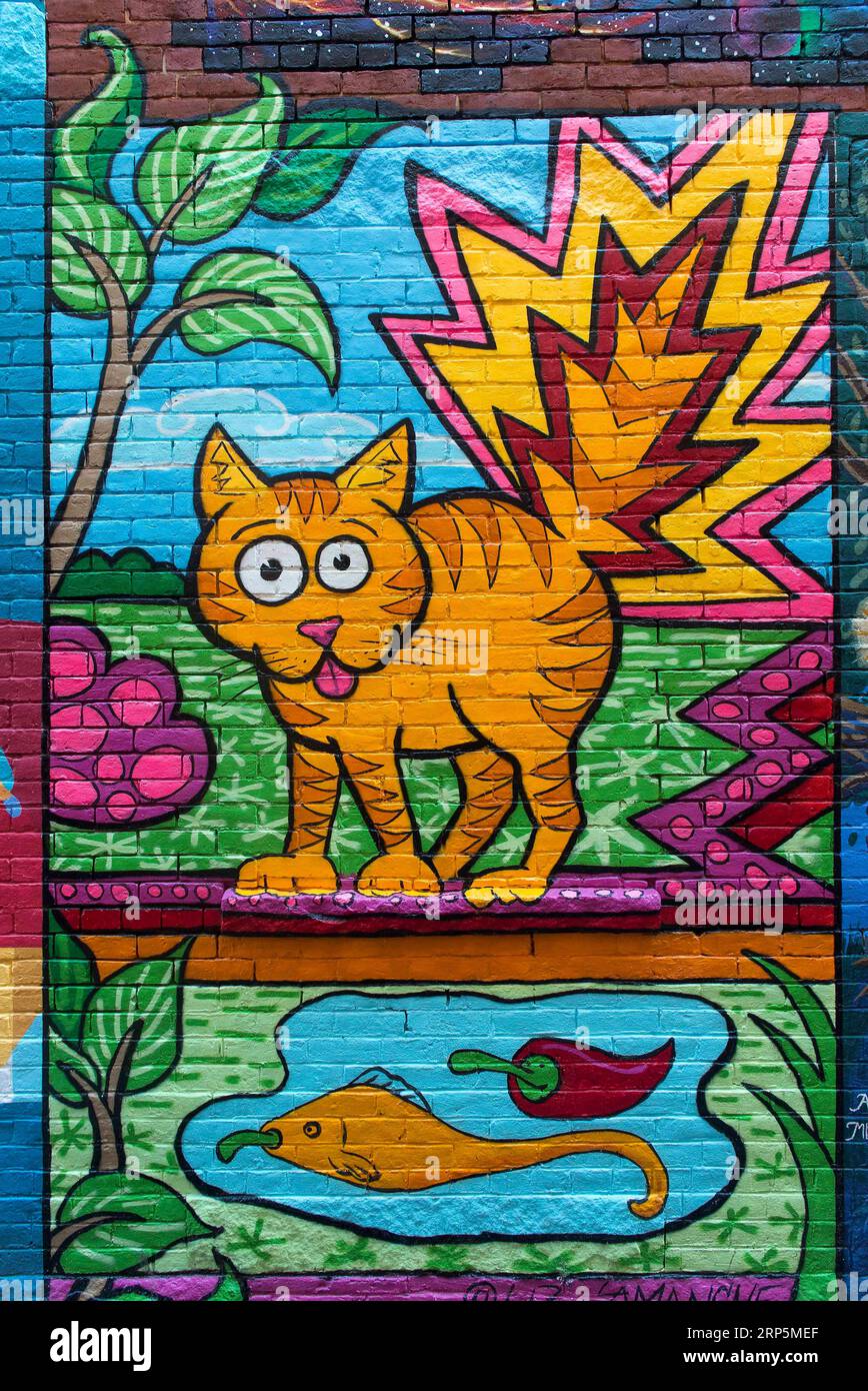 Manchester, New Hampshire, USA. 03rd Sep, 2023. A mural by Liz ...