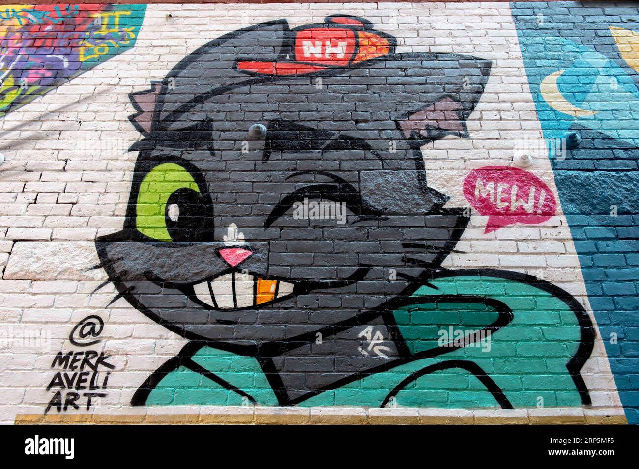 Manchester, New Hampshire, USA. 03rd Sep, 2023. A mural by Merk Aveli ...