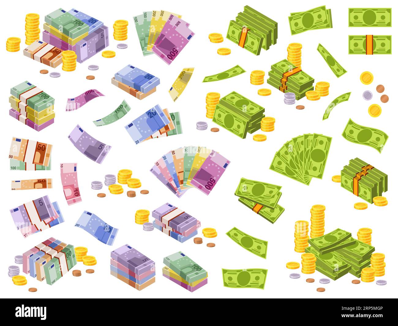 Money wealth riches Stock Vector Images - Alamy