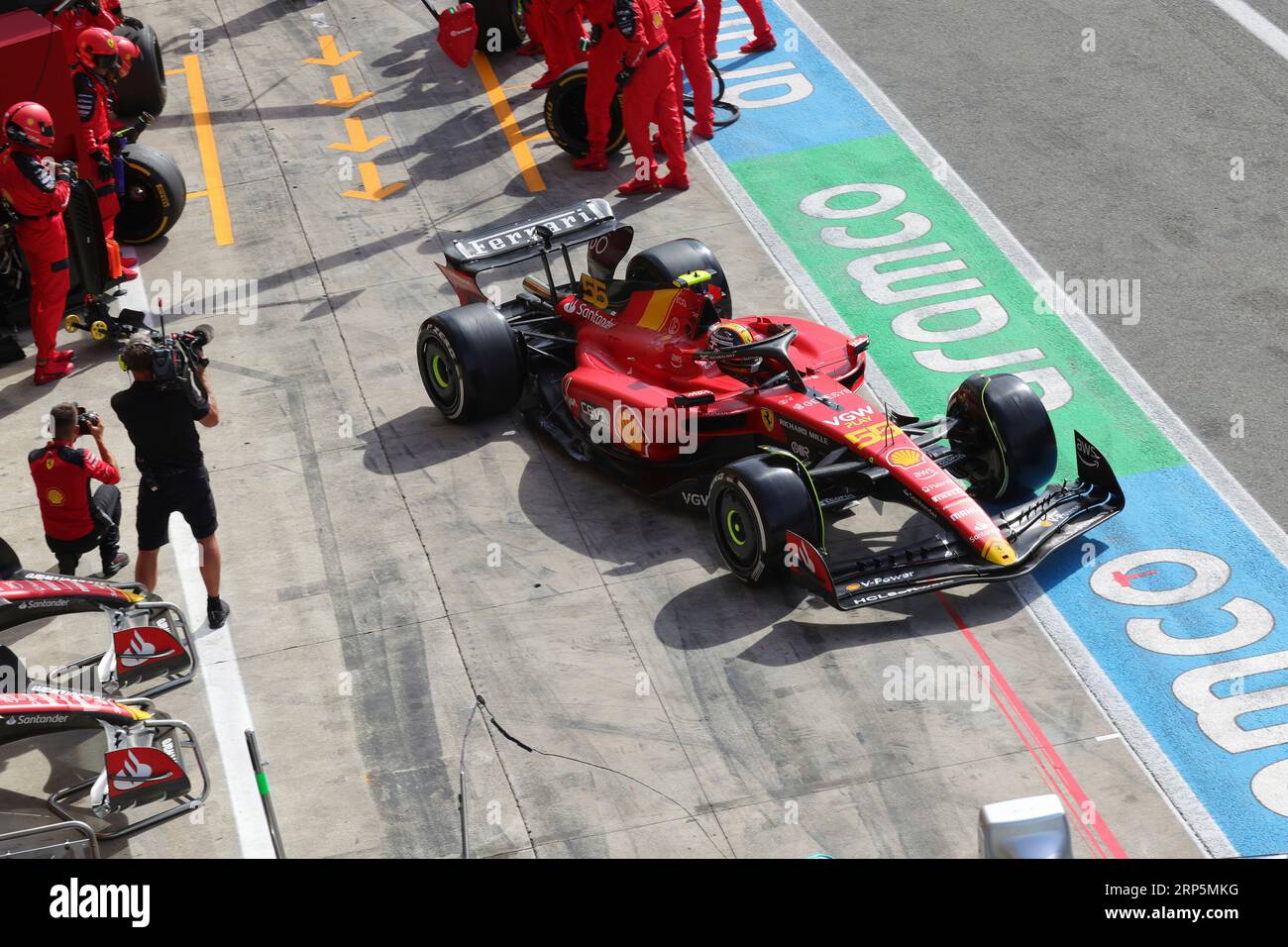 Monza, Italy. 3rd Sep, 2023. #55 Carlos Sainz (ESP, Scuderia Ferrari ...
