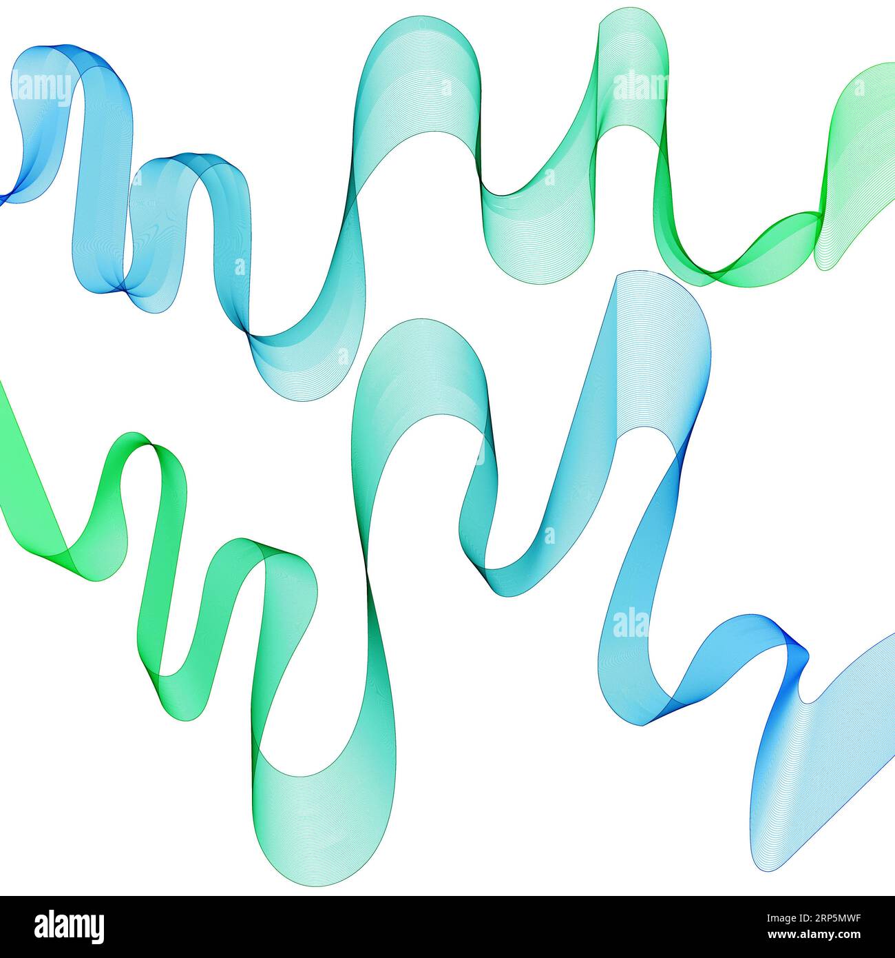 Set of colored waves. Red, blue and green wave pattern Stock Photo - Alamy