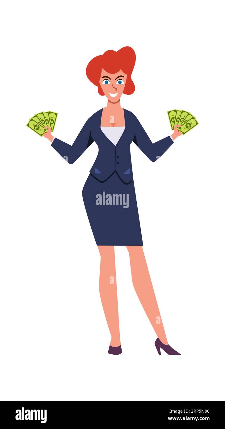 Rich Woman Cartoon