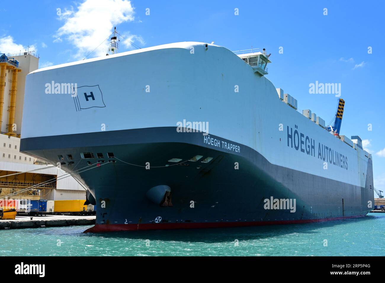 Valletta, Malta - 6 August 2023: Large car transporter ship Hoegh ...