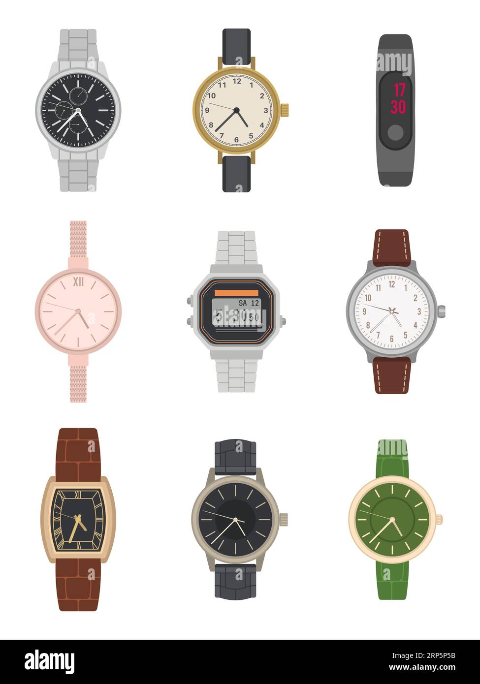 Wrist watch man Stock Vector Images - Alamy
