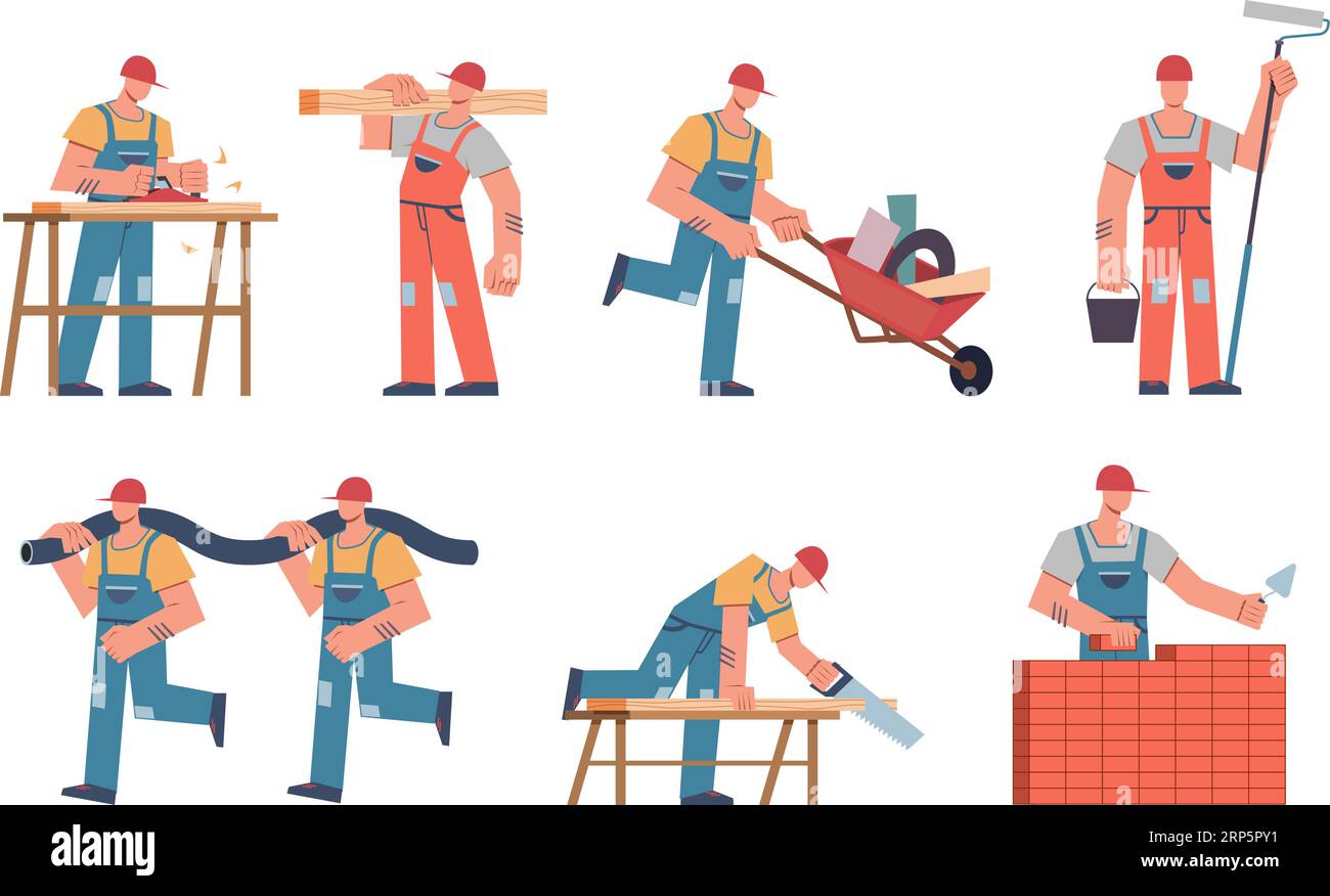 Building contractors Stock Vector Images - Alamy