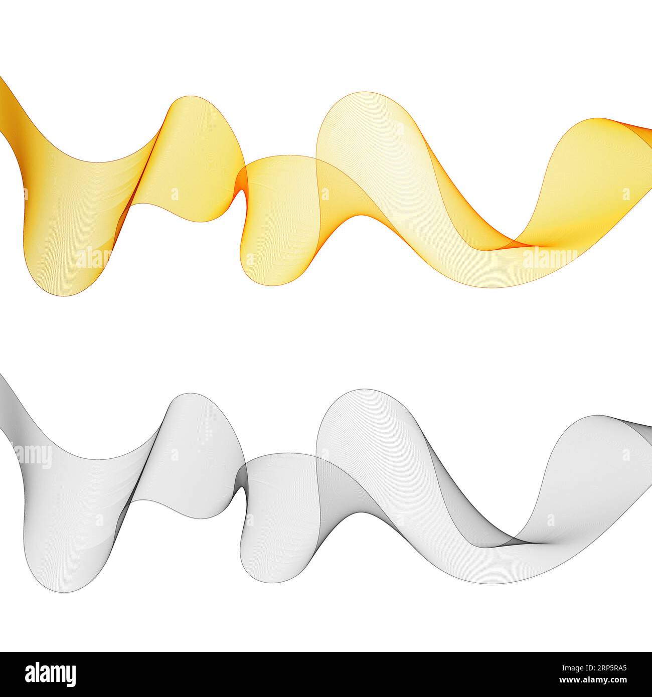 set of color waves. abstract curved lines Stock Photo - Alamy